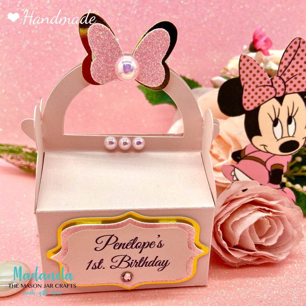 Minnie Mouse Party Favor Boxes, Candy Box For Minnie Mouse Party Decor ...